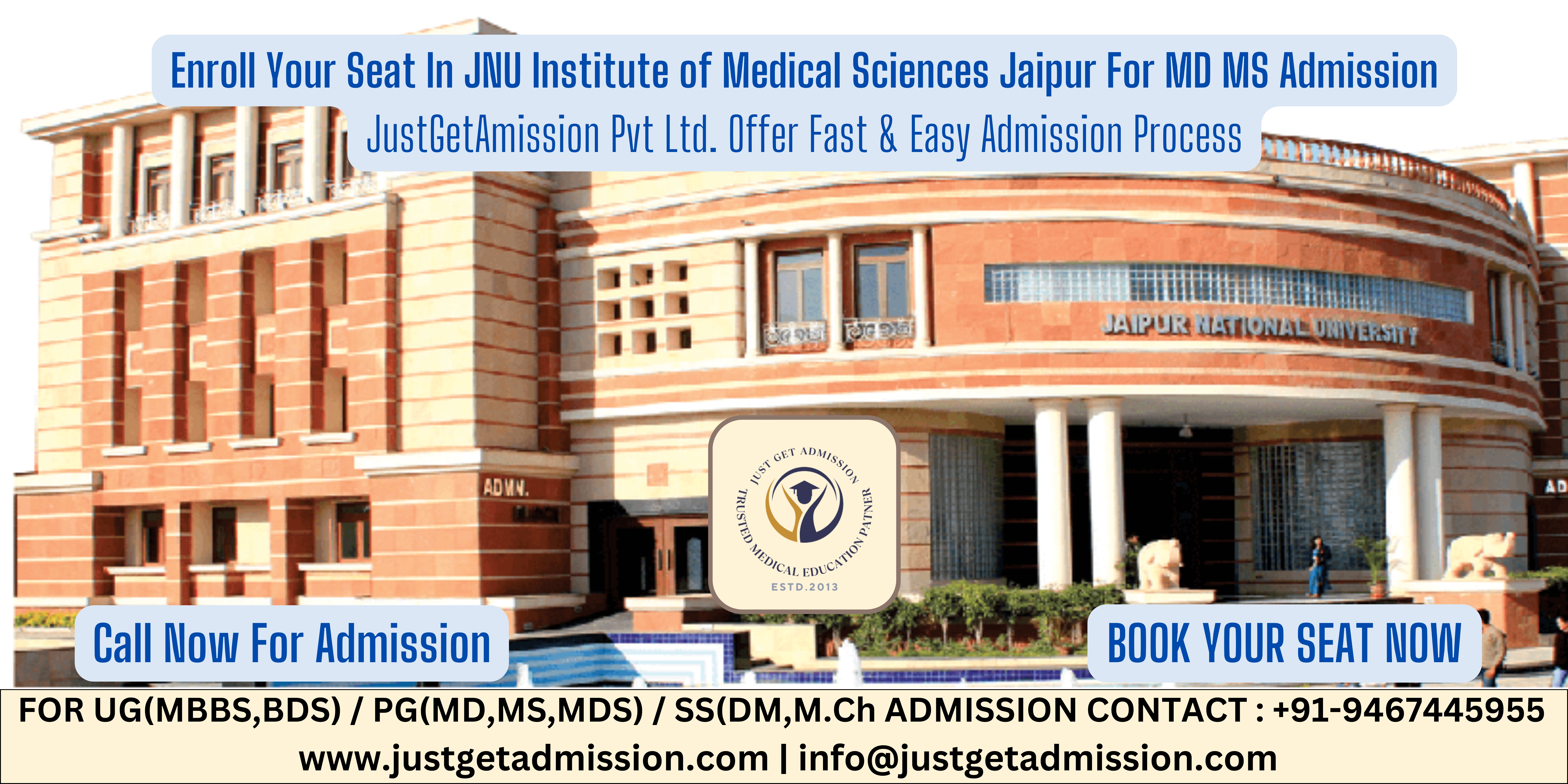 JNU Institute of Medical Sciences Jaipur NEET PG 2024-25 : Admission ...